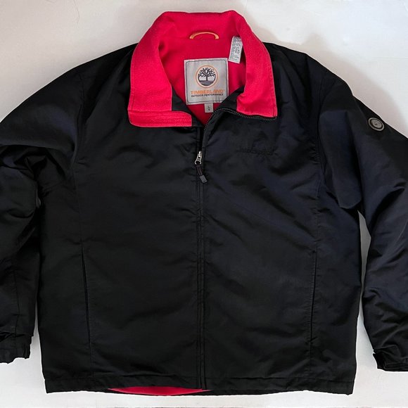 Timberland | Jackets & Coats | Timberland Vintage 9s Red Fleece Lined ...